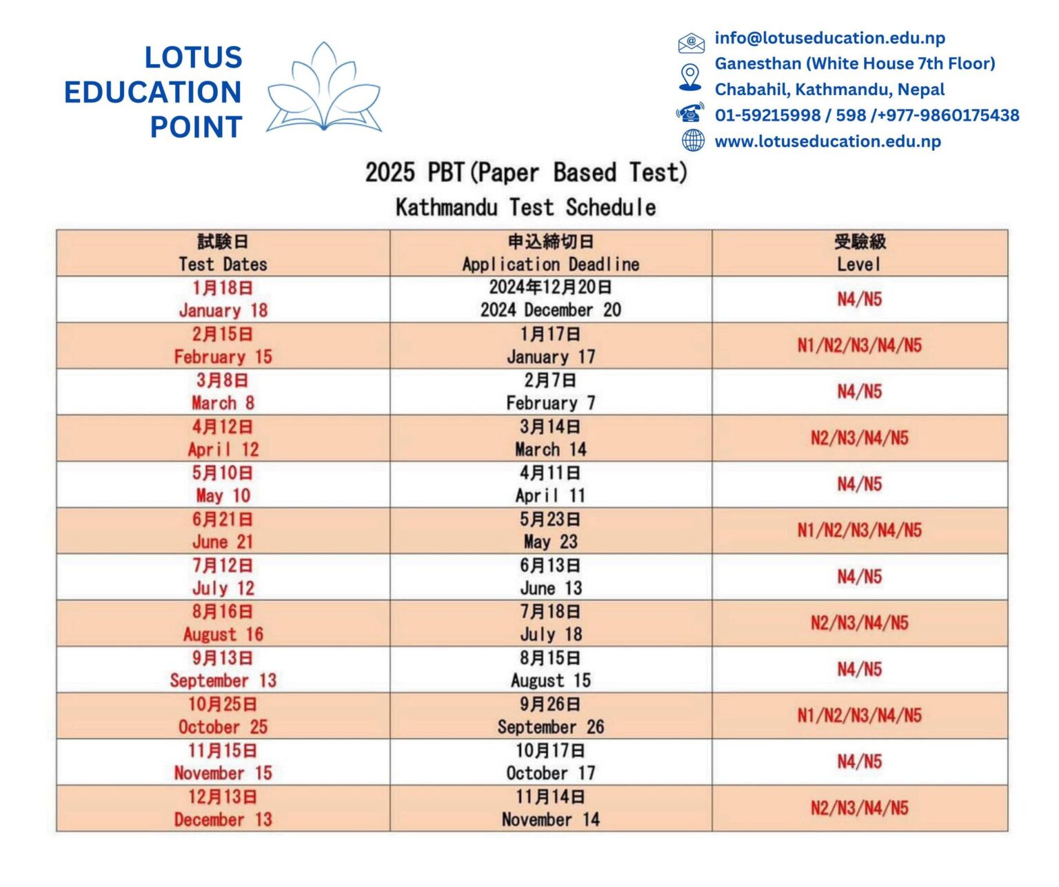Notice Archive - Lotus Education Point